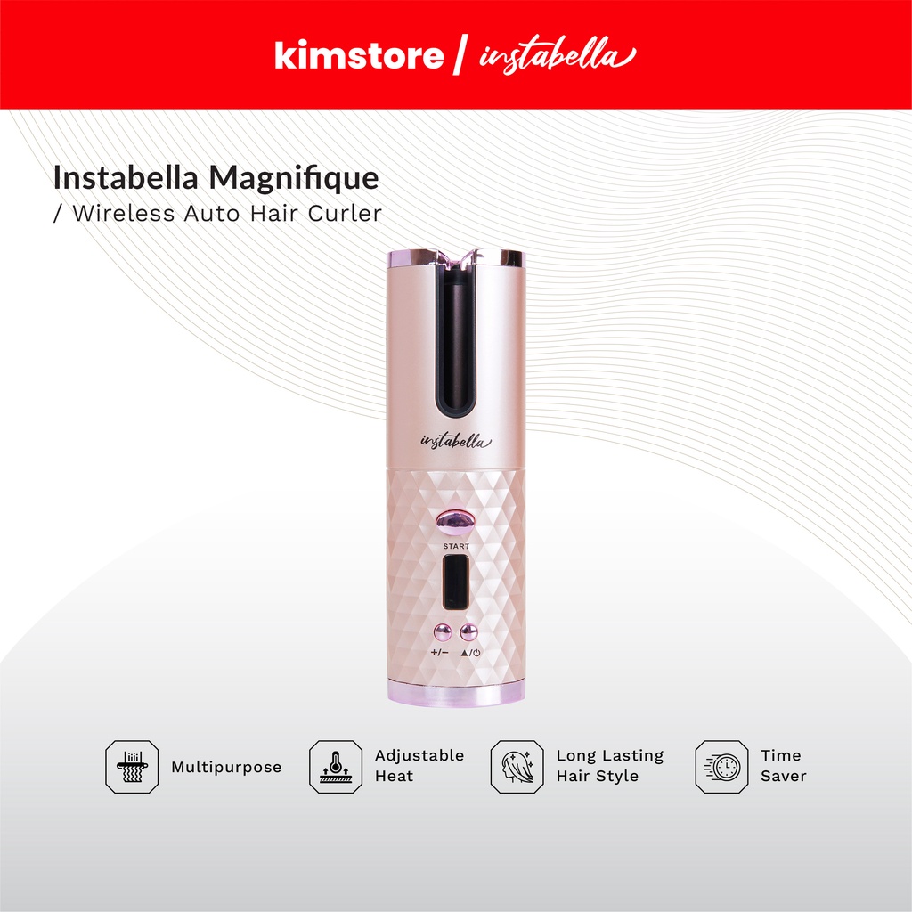 Instabella Magnifique Wireless Auto Hair Curler HC-470 - Jewel Pink ...