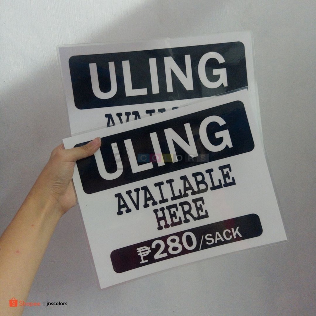 A4 Waterproof Laminated Signage Back to Back Menu or A5 store display ...