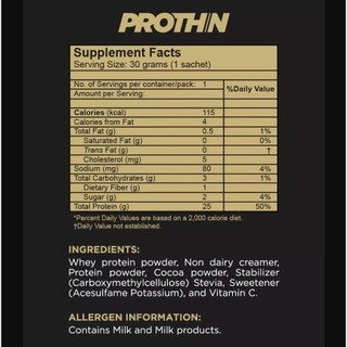 PROTHIN WHEY RIPPED 60 servings (1 Box, 60 Sachets) | Shopee Philippines