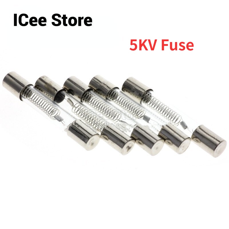 5Pcs 5KV Fuse 0.6A 0.65A 0.7A 0.75A 0.8A 0.85A 0.9A 1A 6*40MM Microwave ...