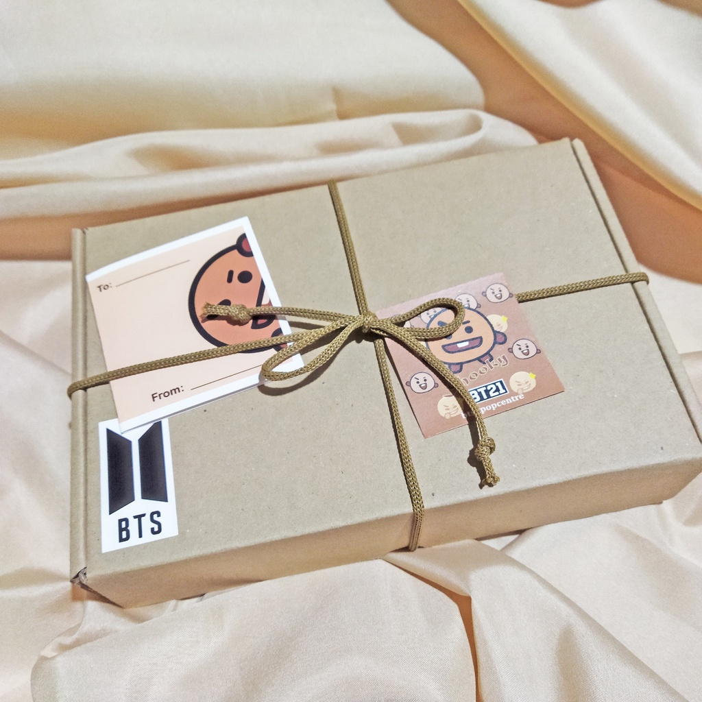 ⁷ BTS BT21 Yoongi Suga Shooky Loaded Gifts in Small Kraft Boxes ...