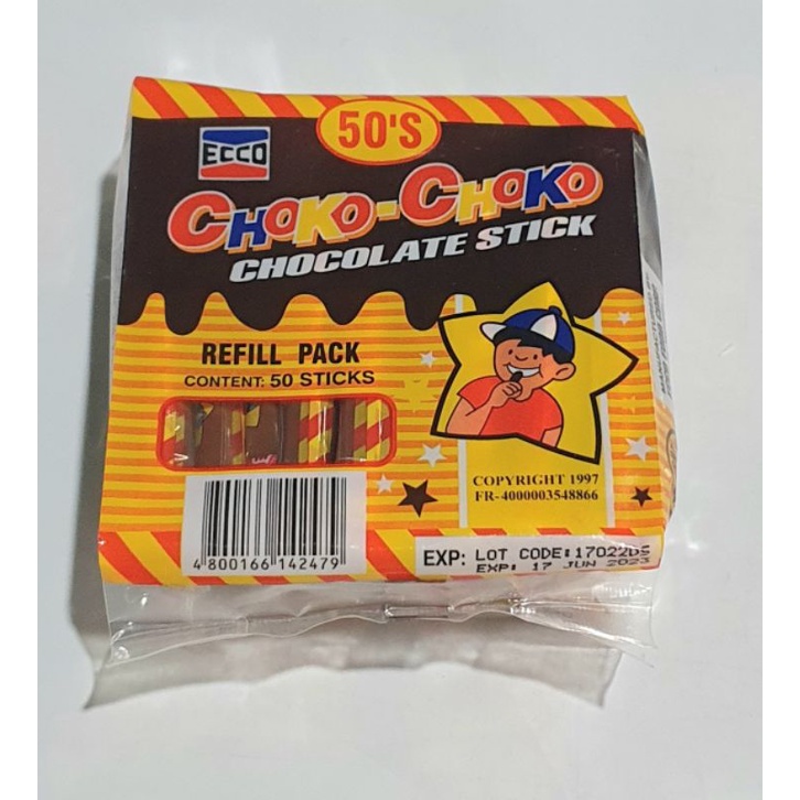 Choko-Choko Chocolate Stick 50pcs | Shopee Philippines