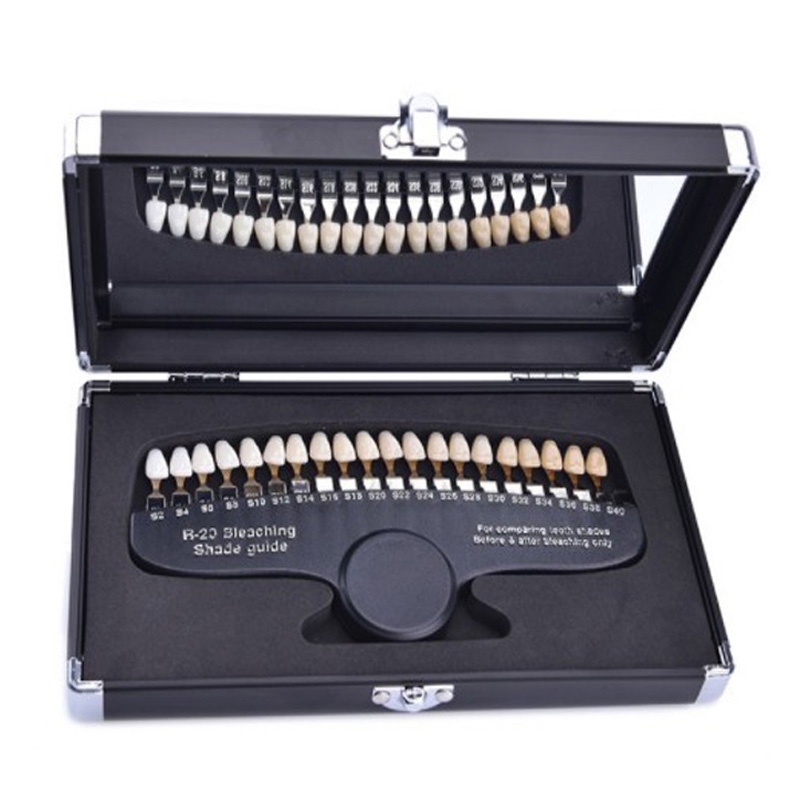 20 Colors Set 3D Shade Guide Tooth Shade Chart Board Color Comparator ...