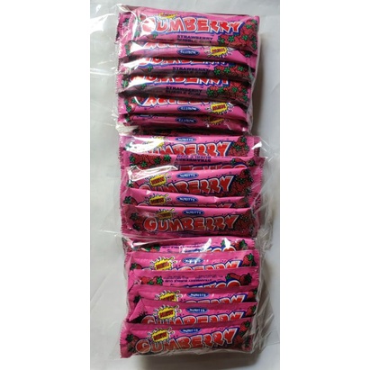 3 Pack Gumberry Strawberry Bubble Gum 12pcs | Shopee Philippines