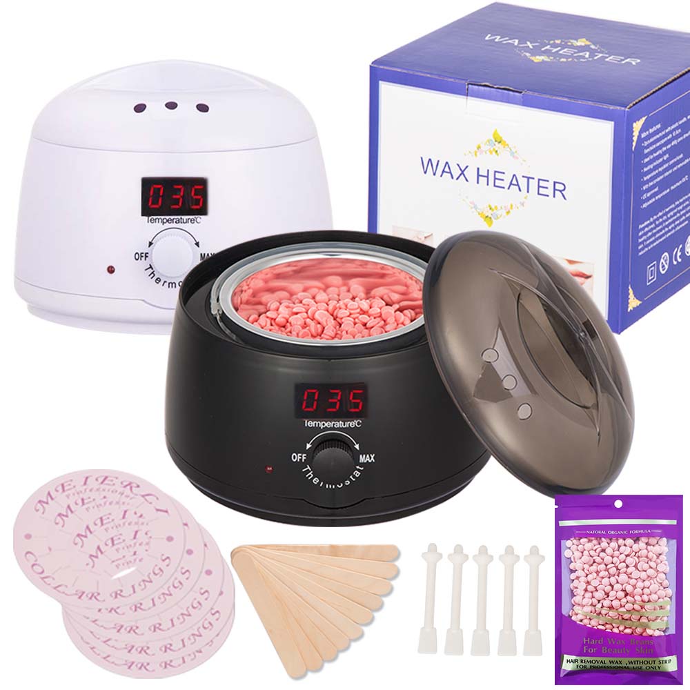 5in1 LED digital display temperature wax hair removal kit salon waxing ...