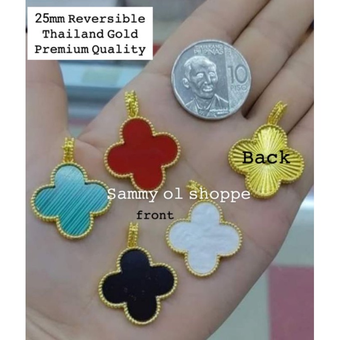SOS 25mm fourleaf clover PENDANT ONLY | Shopee Philippines