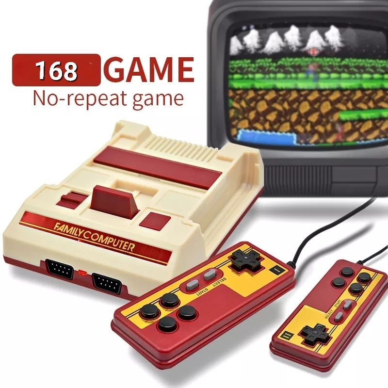 FC Compact Game Machine Free 168in1 Cartridge Famicom Family 8-Bit ...