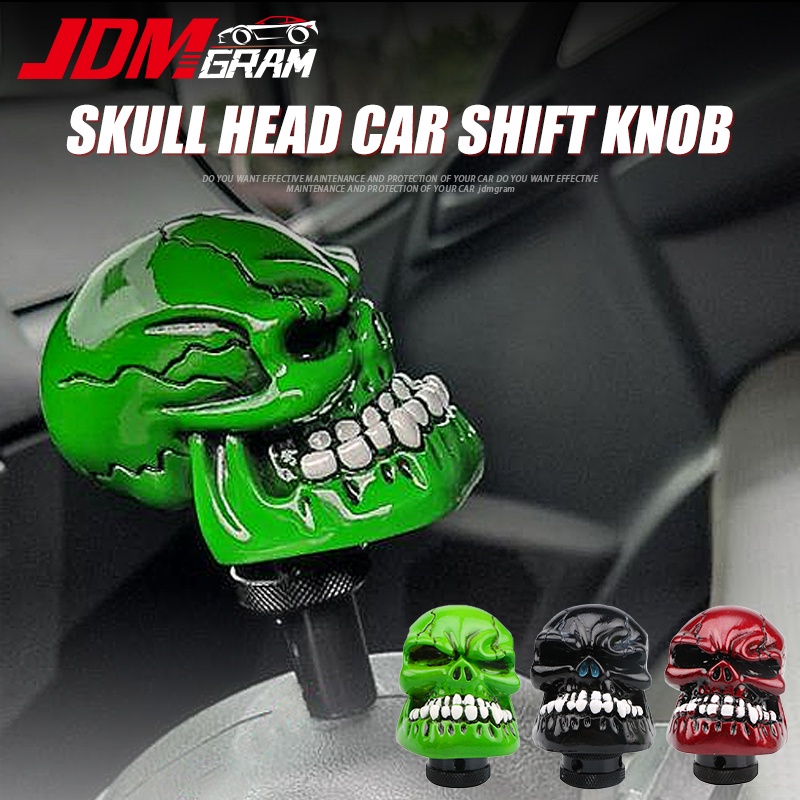 Universal Skull Head Manual Car Gear Stick Shifter Knob Shift Lever Handle | Shopee Philippines