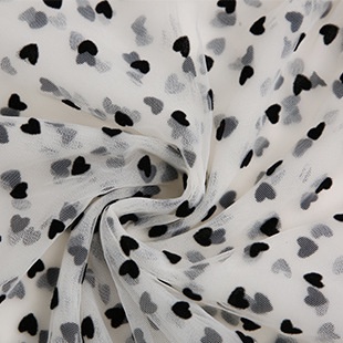 Soft Tulle Skirt Heart Mesh Fabric Children's Gauze Peach Heart Skirt ...