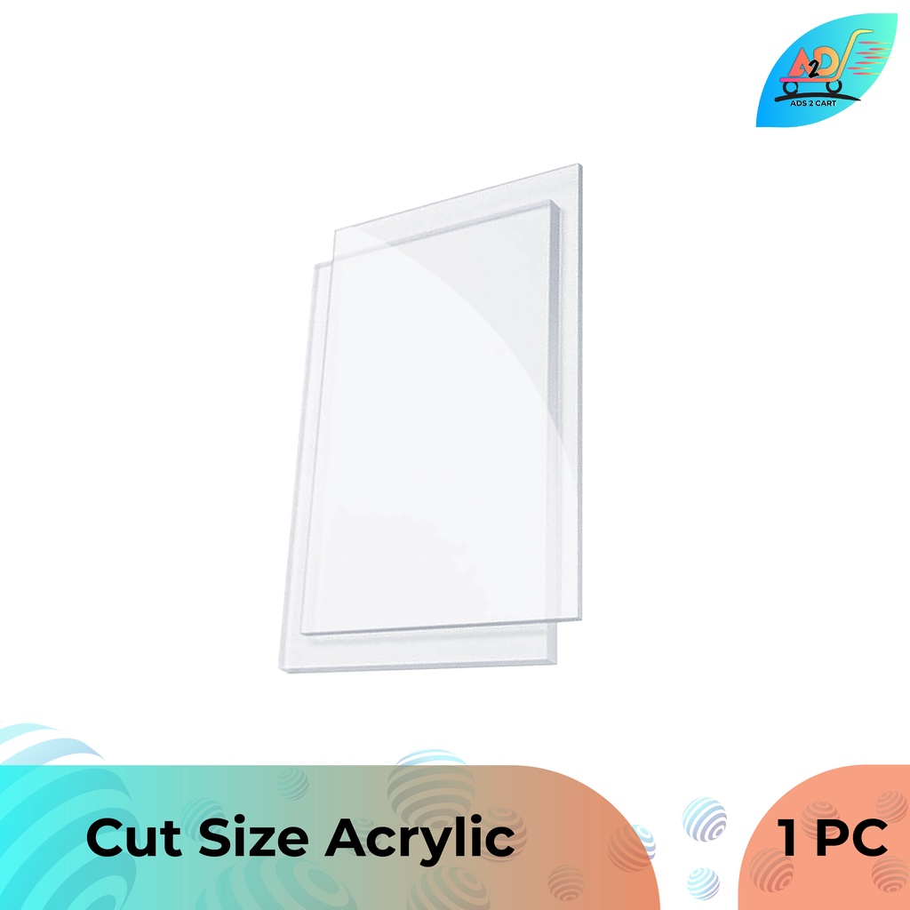 ADS Pre Cut Size Transparent Clear Acrylic for 1 piece l Sizes: A3,A4 ...