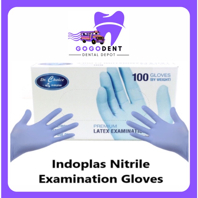 Indoplas Nitrile Examination Gloves | Shopee Philippines