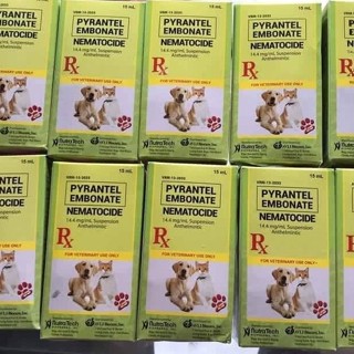 Nematocide Dewormer 15ml/60ml Pyrantel Embonate with sticker and ...