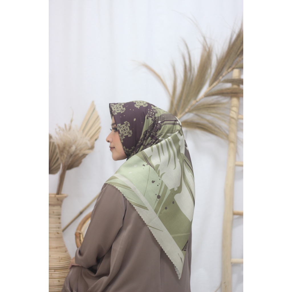 Republic Of Fabric | Razia Olive (/Superfine Hijab Premium) | Shopee ...