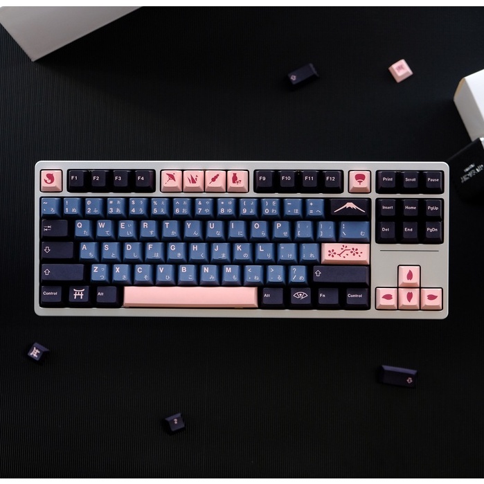 GMK Nightingale Keycap, 129 Keys PBT Keycaps Cherry Profile DYE-SUB ...
