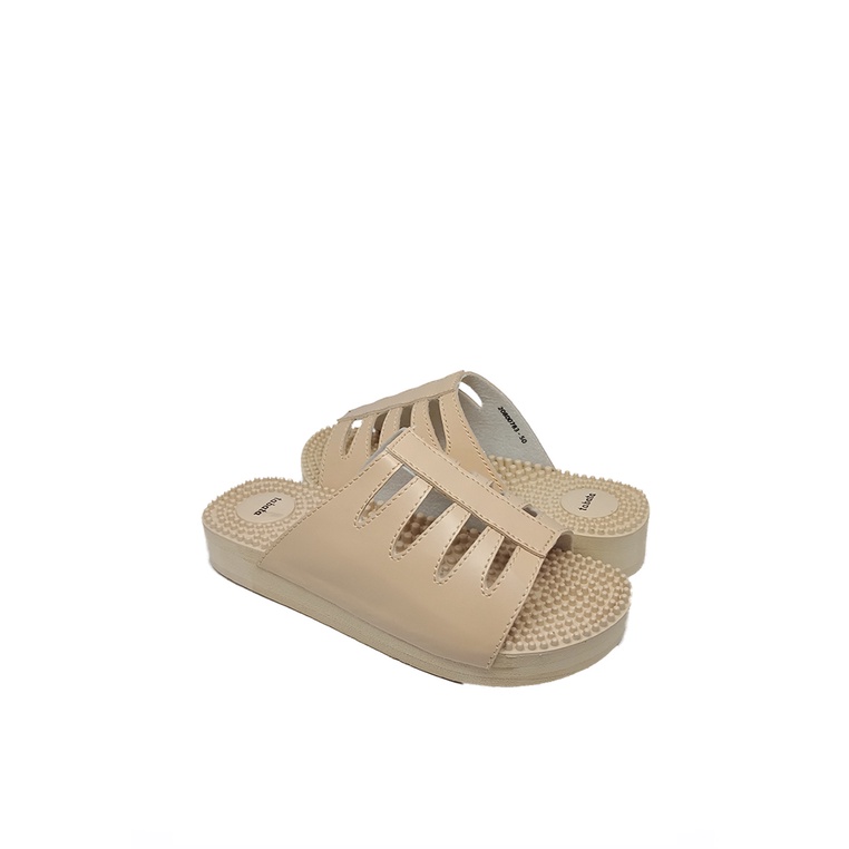 Tabata by Otto 20800783 Womens Reflex Massage Sandals in Beige and Navy ...