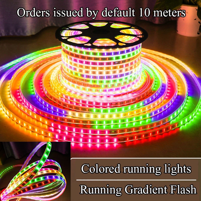 led Light Strip Colorful Marquee Running Water Color Changing Neon ...