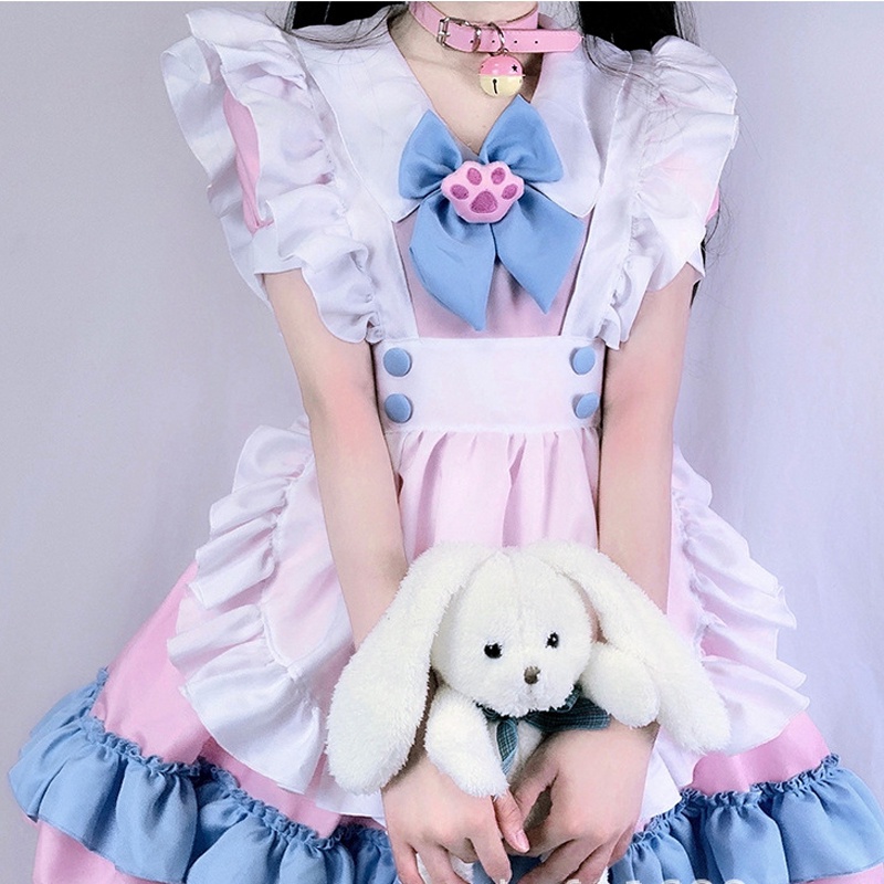 Anime Style Japanese Kawaii Cosplay Maid Costumes Animation Show Lolita ...