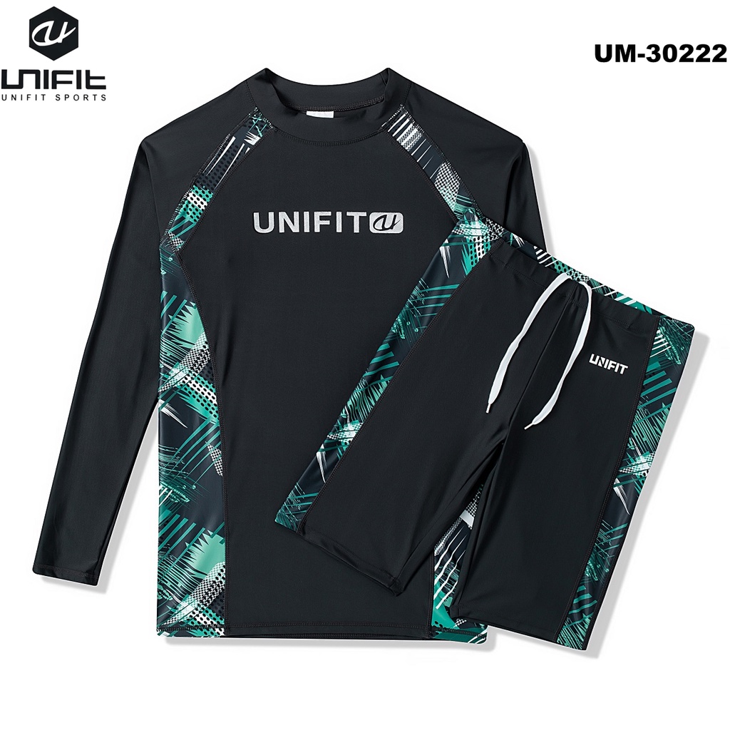UNIFIT Men's Rash Guard Swimsuit Swimwear Dri-Fit Rush Guard Terno ...