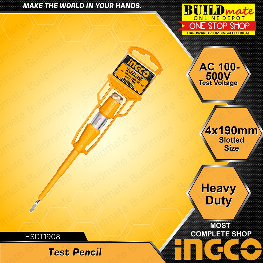 BUILDMATE Ingco Test Pencil Circuit Tester Voltage Detector Automotive ...