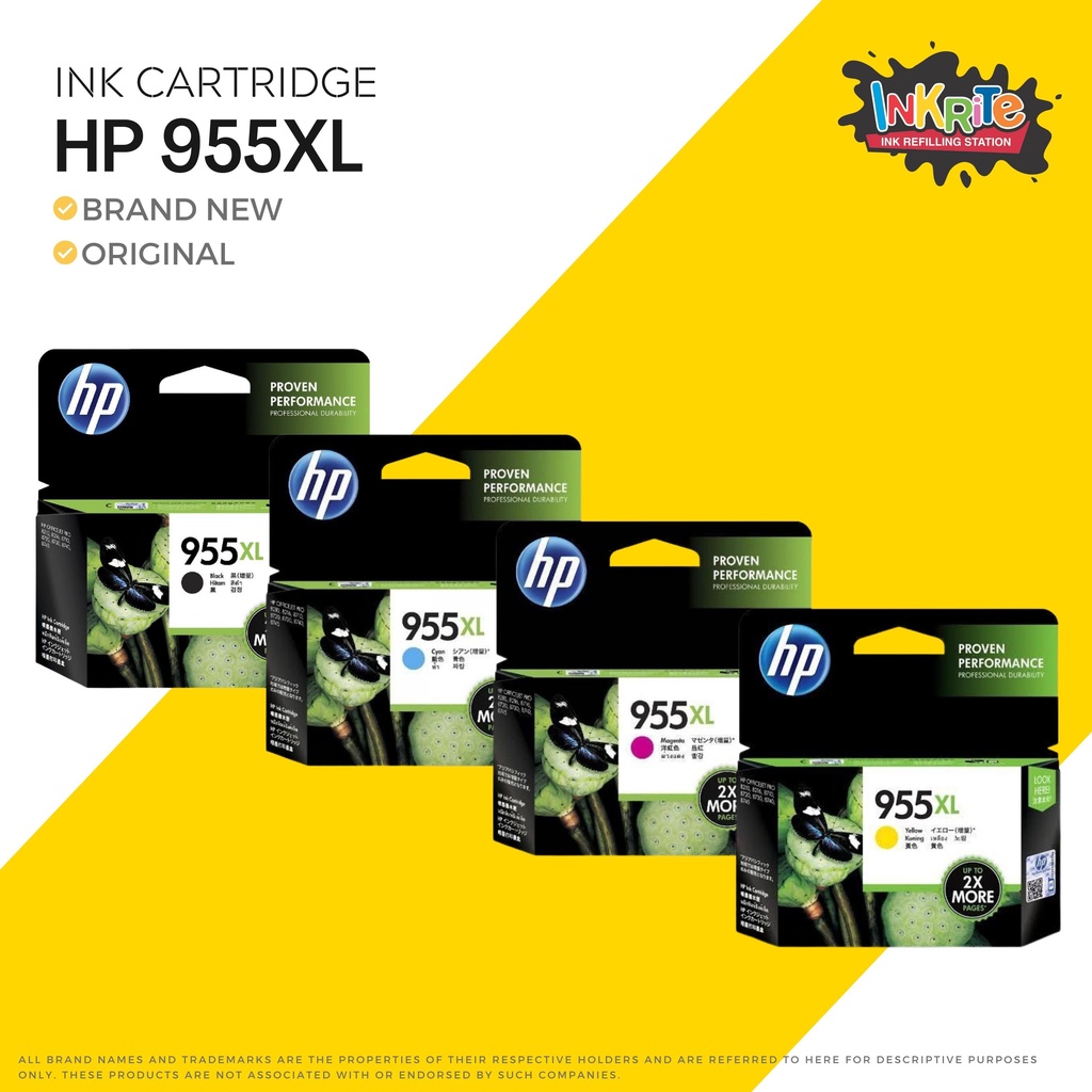 Original Genuine HP 955XL 955 XL Ink Cartridge for Officejet 8210 8216 ...