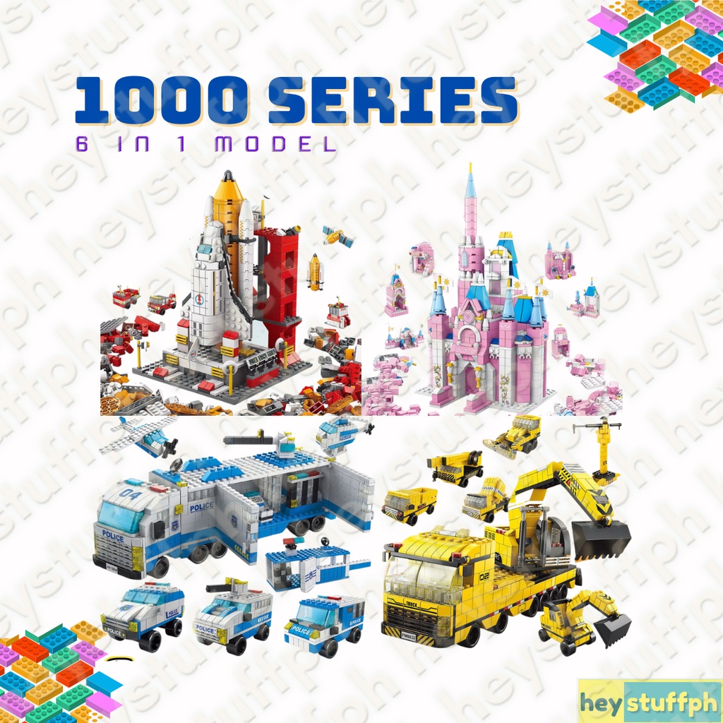 LELE Brother Building Blocks 1000 PCS Series Educational Toys | Shopee ...