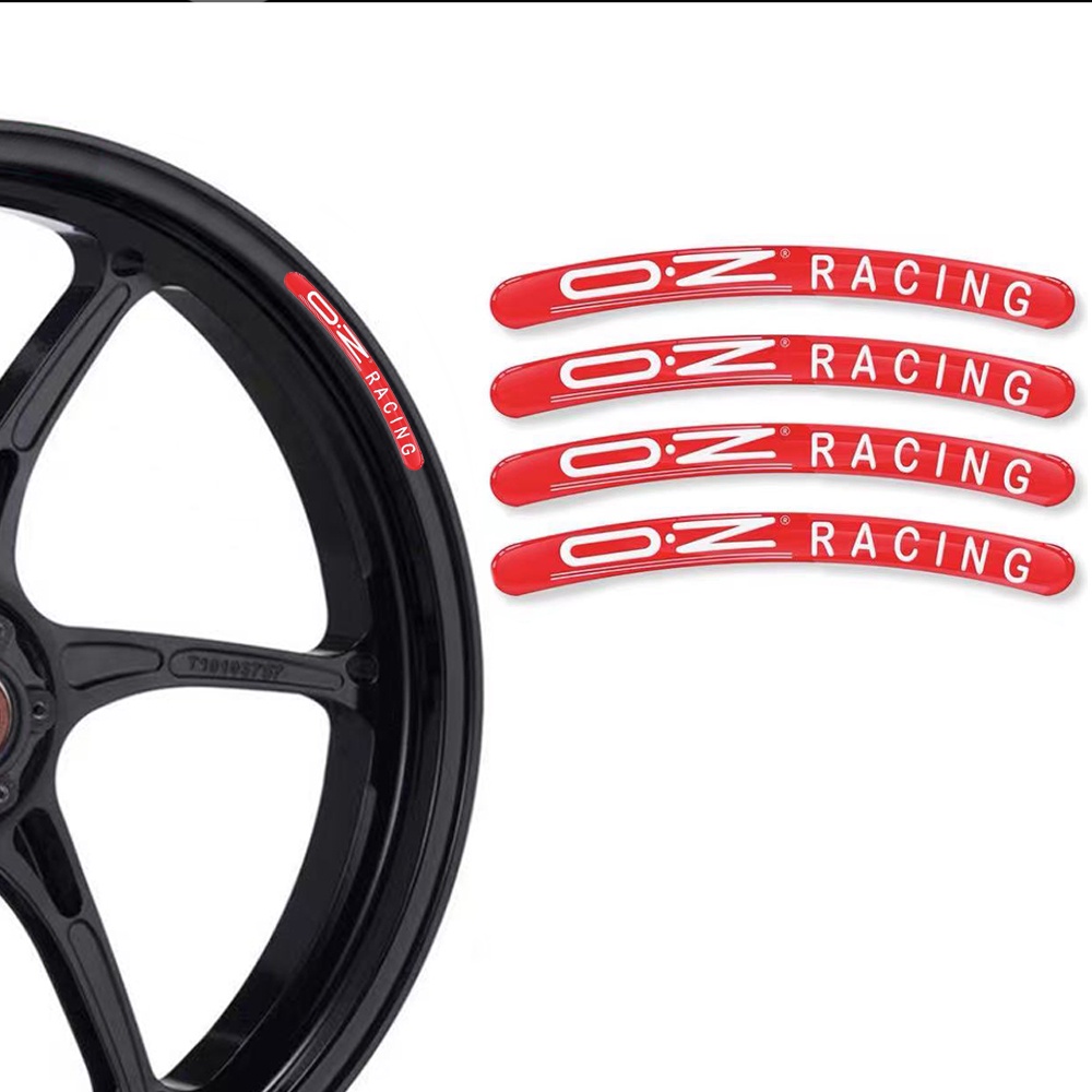 OZ Racing Wheel Sticker Gutta percha red sticker for O.Z rim 11.8cm*1cm ...