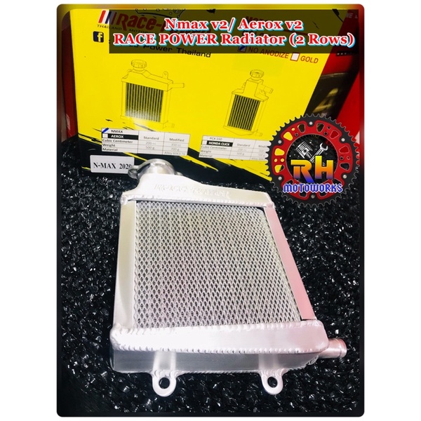 Nmax v2/ Aerox v2 Radiator (2 Rows) Race Power THAILAND | Shopee ...