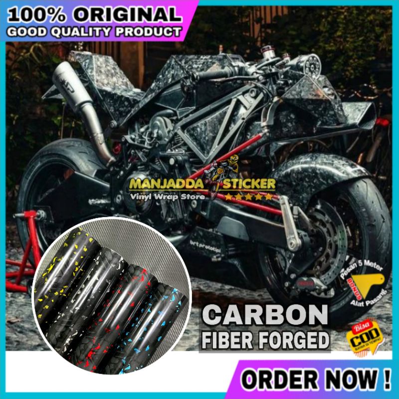 Carbon forged premium Sticker super glossy Flexible Material Easy To ...