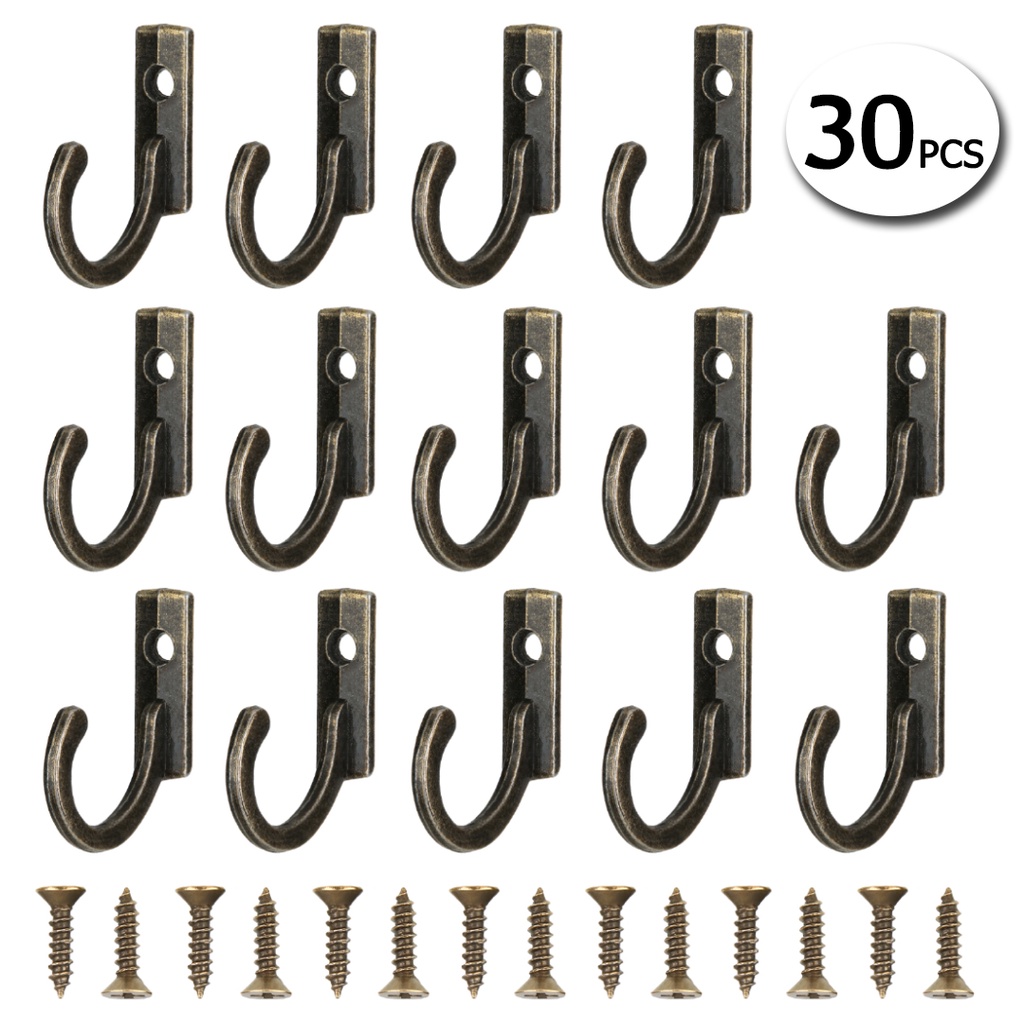 30 pcs Mini Hook Antique Alloy Small Hooks | Shopee Philippines