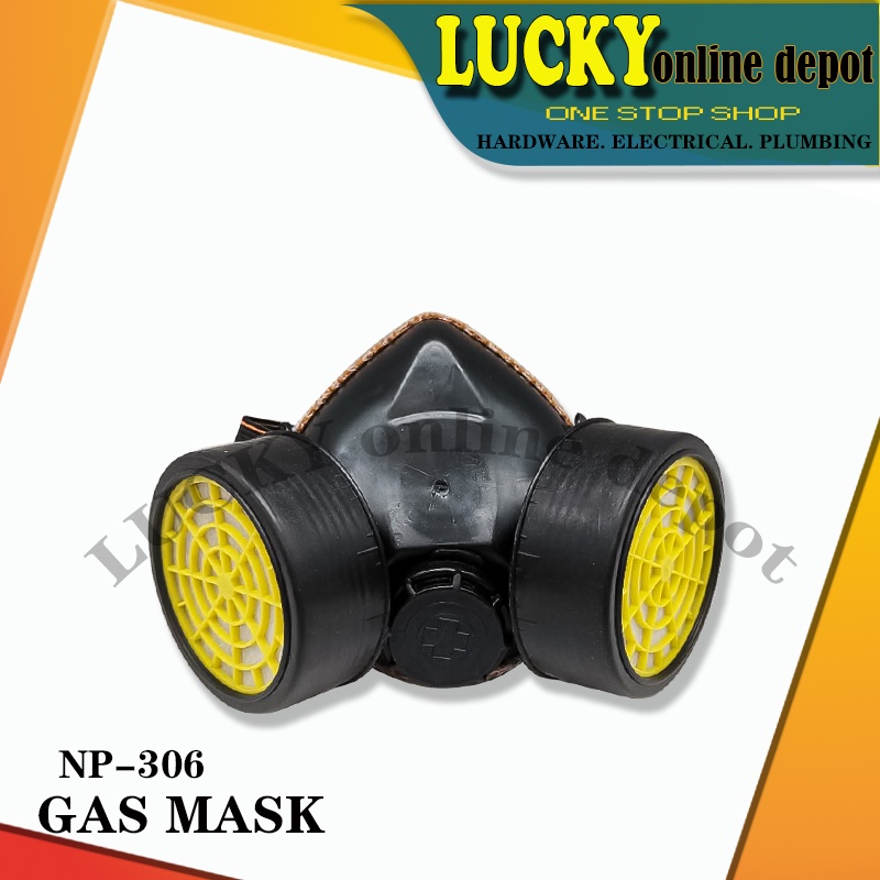 NP-306 DUAL FILTER RESPIRATOR CHEMICAL GAS MASK | Shopee Philippines