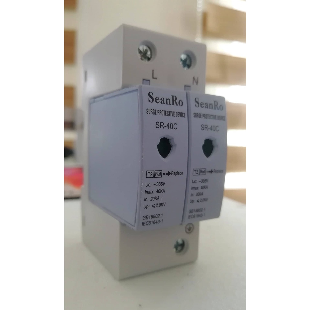 AC/DC SPD Surge Protection Device 2 pole Solar SPD Miniature Din Rail ...