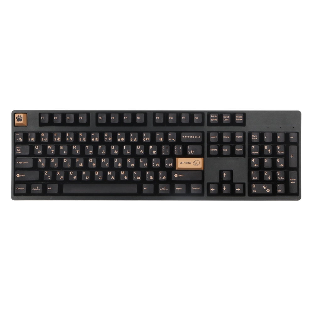 [JKDK] In stock cat Keycaps 130 keys PBT Material cherry profile ...