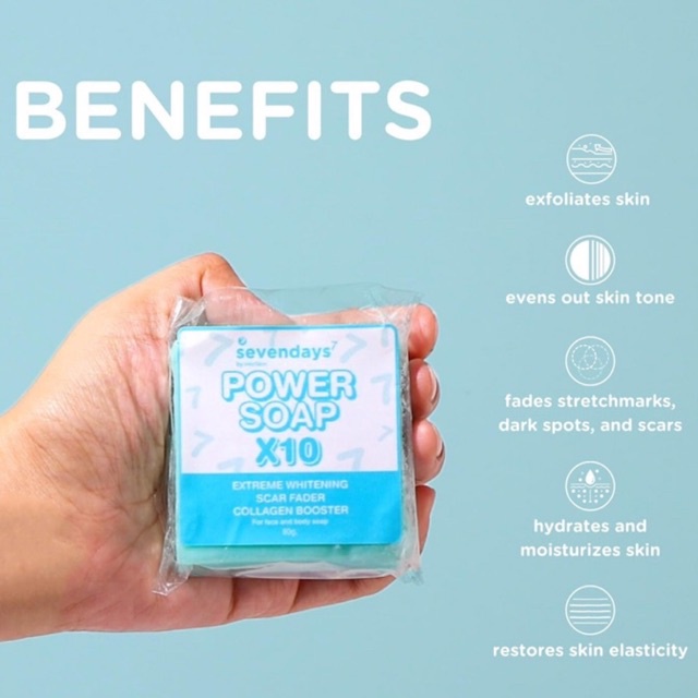 SEVENDAYS 1 BAR Power Soap x10 by Herskin Kath Melendez KathRye Her ...