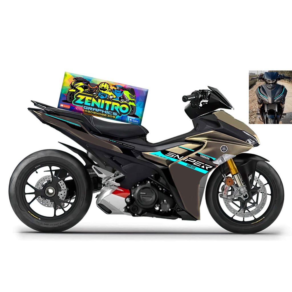 SNIPER 155 STOCK DECALS 2022 CUSTOM COLORWAY (MATTE TITAN) | Shopee ...