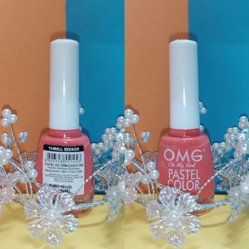 OMG Pastel Color Nail Polish 10mL / Cutics | Shopee Philippines