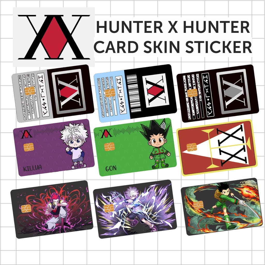 HUNTER X HUNTER LICENSE ATM BEEP DEBIT BANK Card Skins Stickers ...