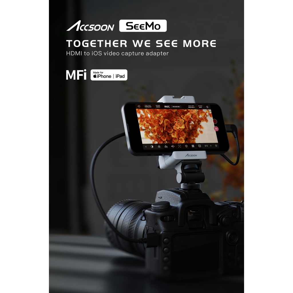 Accsoon SeeMo Mobile Monitoring Converter Live Streaming Live Sharing Recording Monitor | Shopee ...