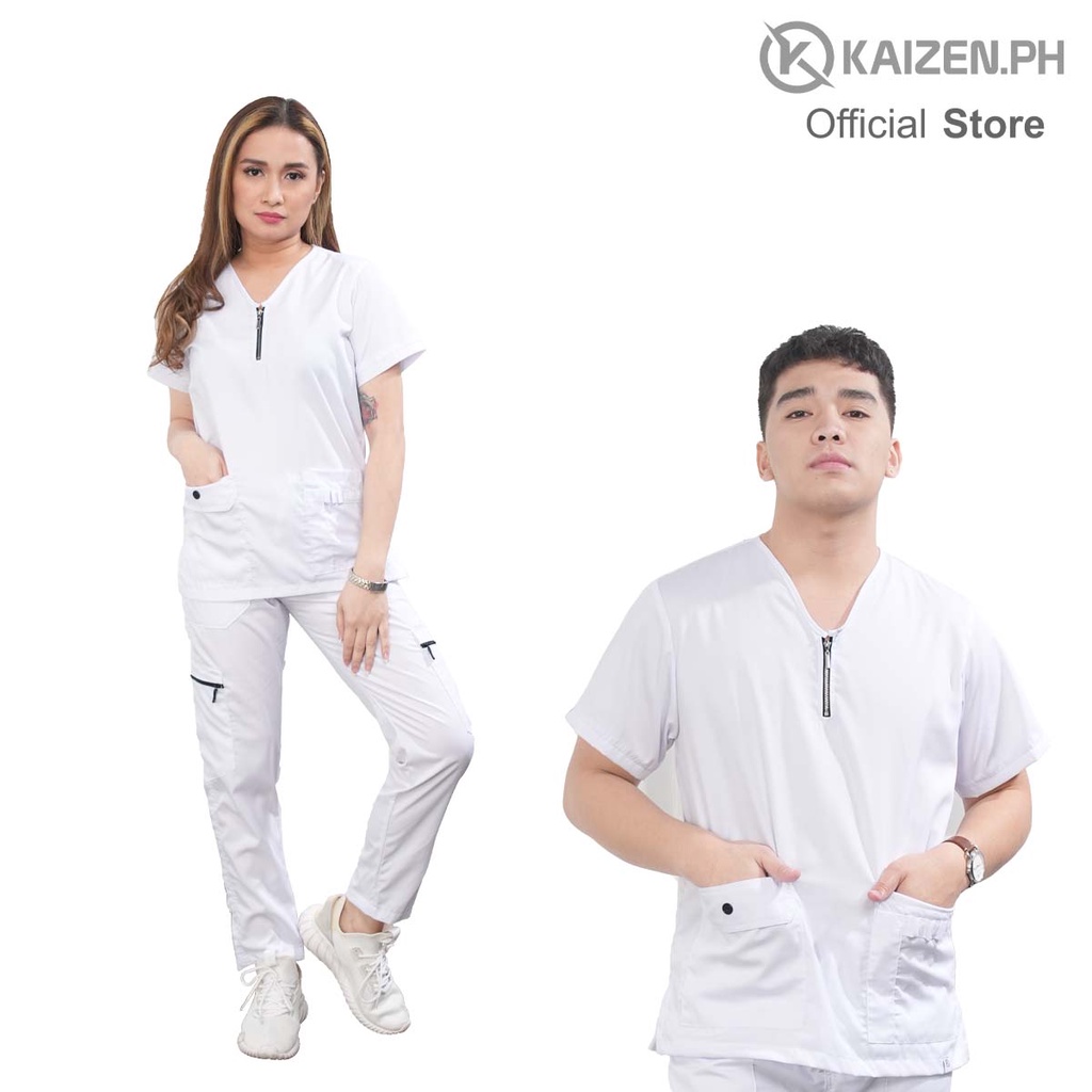 Kaizen Scrub Suit 1st Gen Kss-16 Zipper Top 4 Pocket Pants | Shopee ...