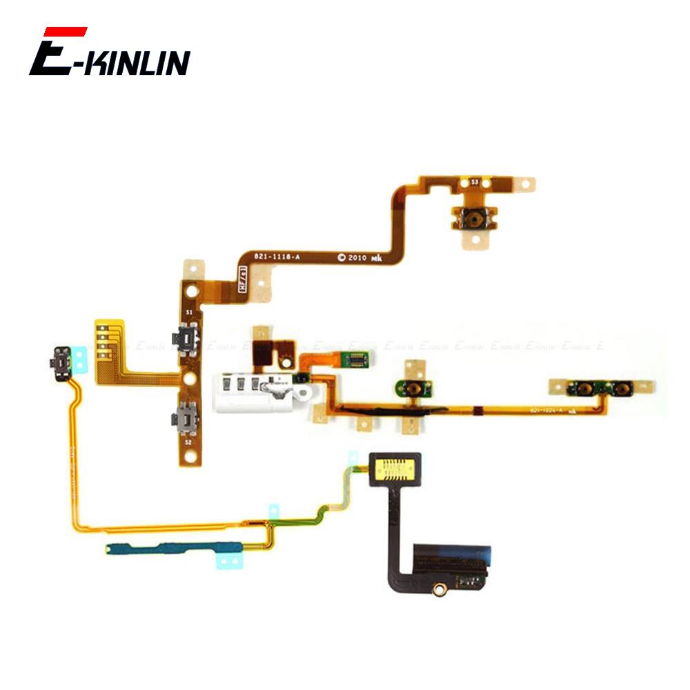 Volume Audio Mute Power Switch ON OFF Button Key Flex Cable For iPo Touch 2 3 4 5 Nano 6 7 Parts ...