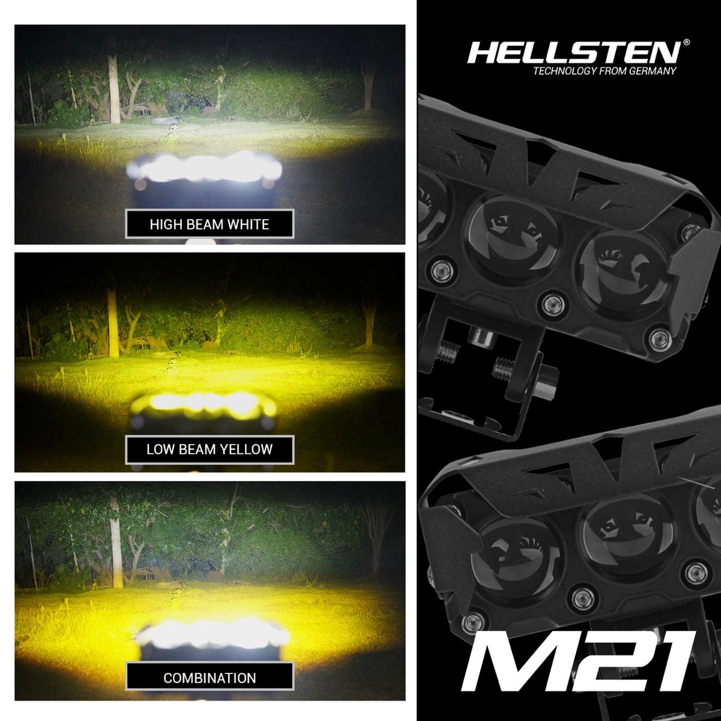 HELLSTEN LED EXTERNAL AUXILIARY for Motorcycles- M21 (PER PAIR ...