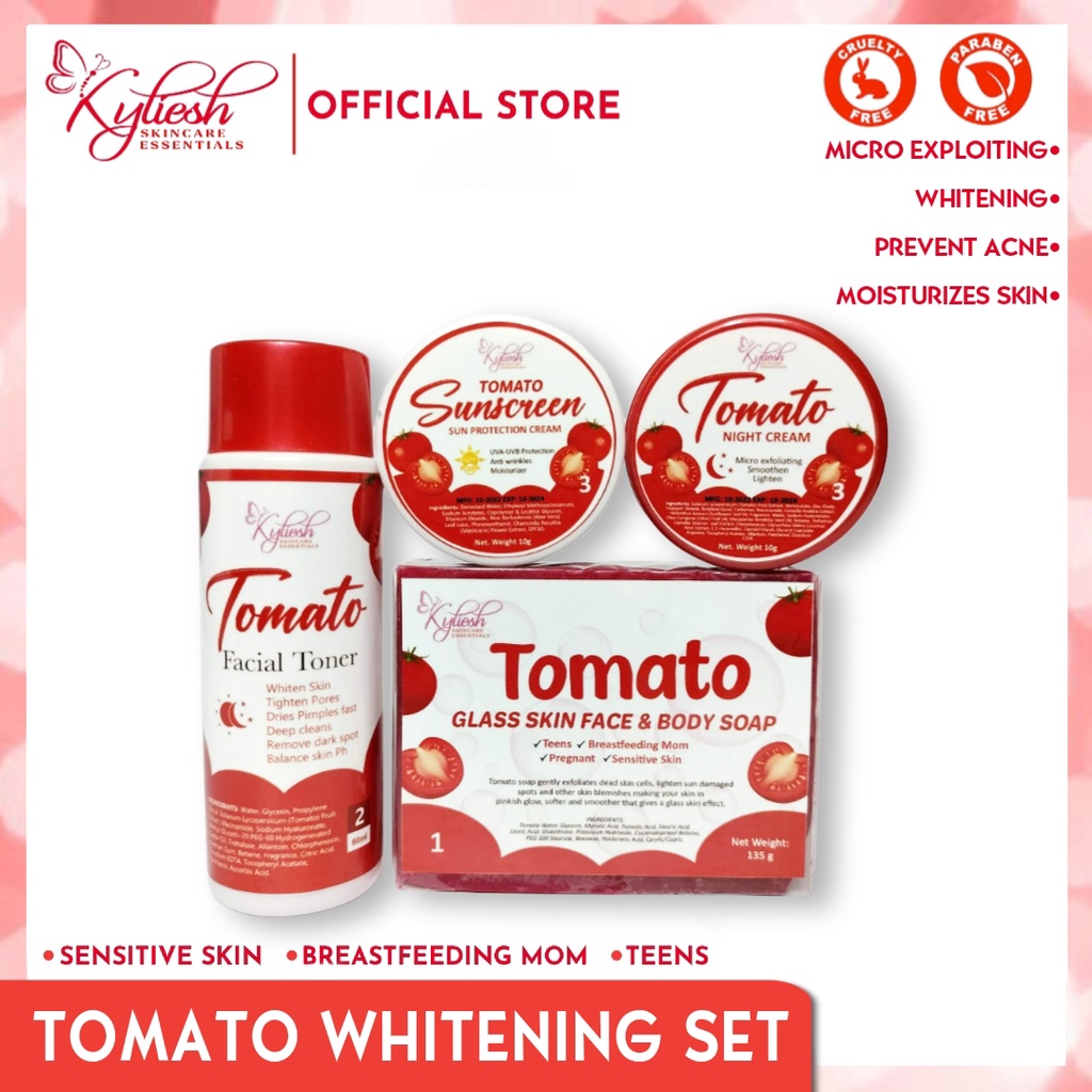 Tomato Rejuvenating Set Micro Exfoliating Tomato Glass Skin Set ...