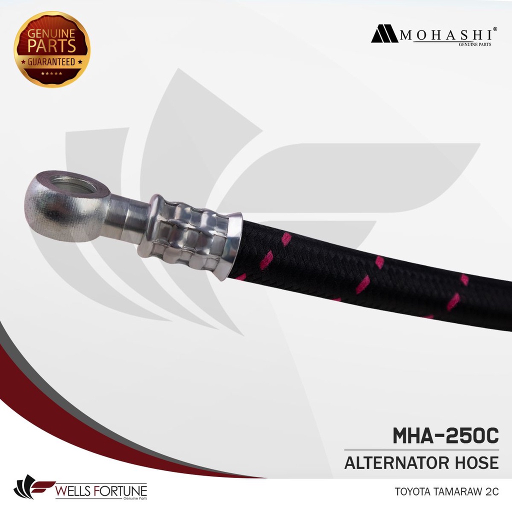 TOYOTA TAMARAW 2C MOHASHI ALTERNATOR HOSE (1PC) | Shopee Philippines