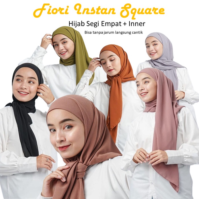 Hijab Square Instant Hijab Square Inner Antem Baby Doll Premium ...