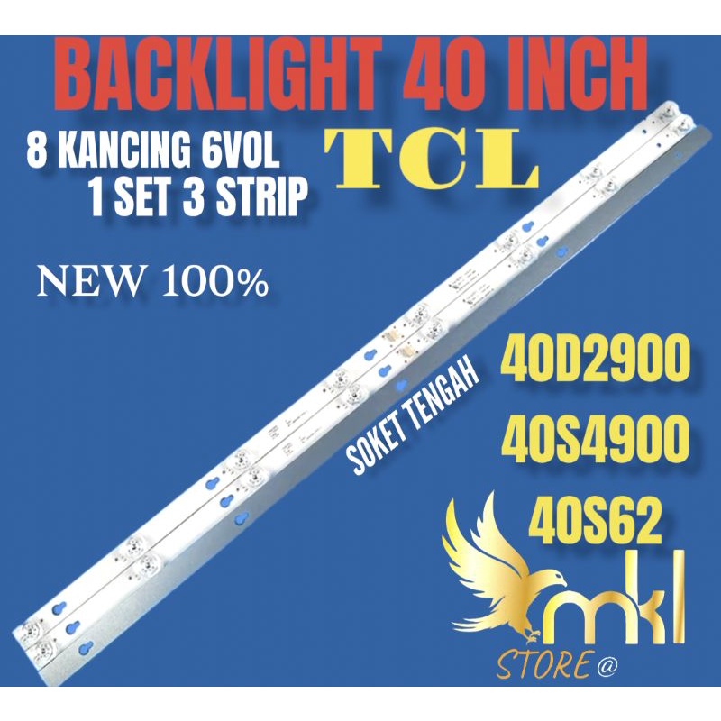 Tcl 40 INCH LED TV BACKLIGHT 40D2900-40S4900-40S62 | Shopee Philippines