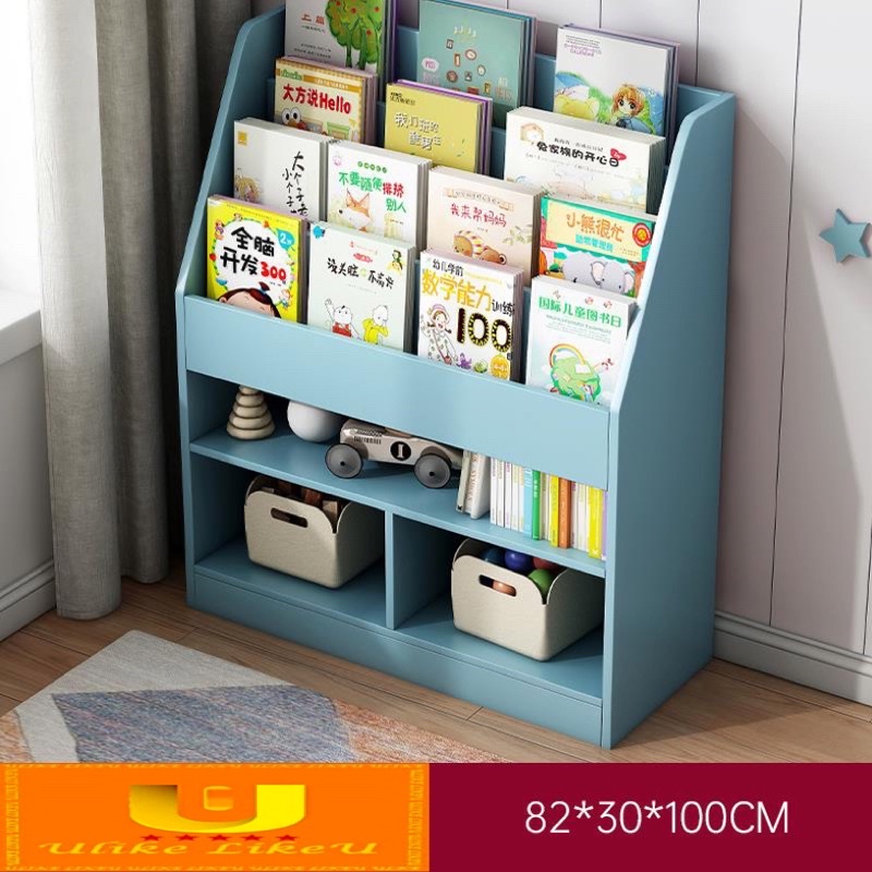 Bookshelf Floor Shelf Picture Book Storage Rack Simple Home Student ...