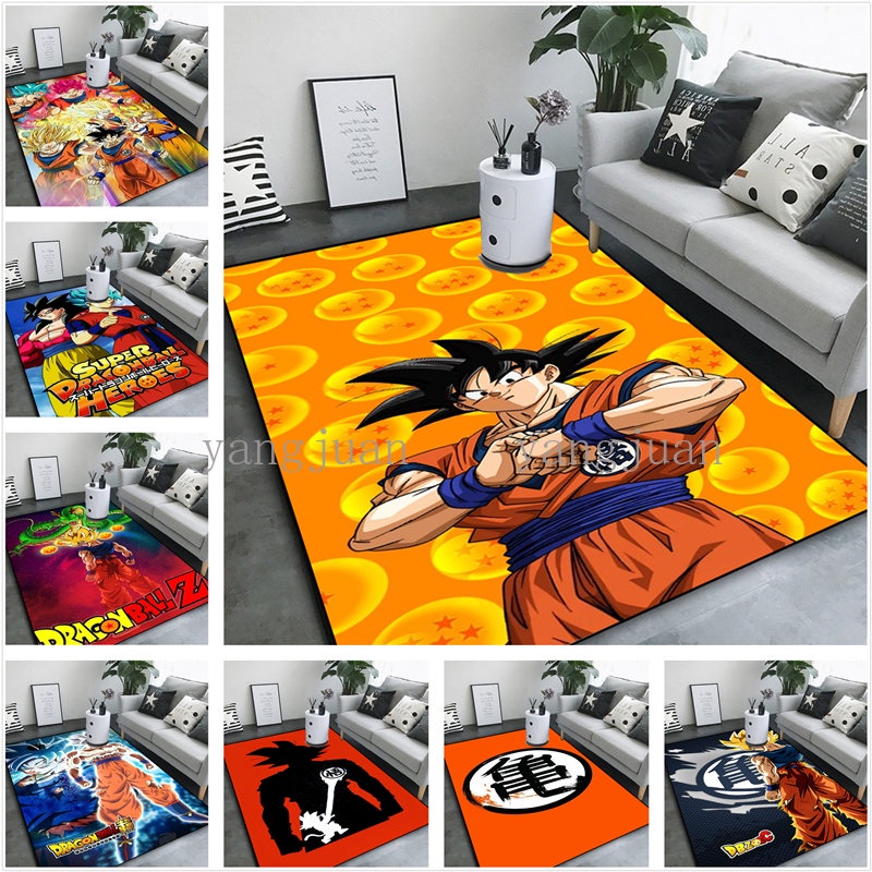 Dragon Ball Super Saiyan Anime Character Carpet Son Goku Cartoon ...