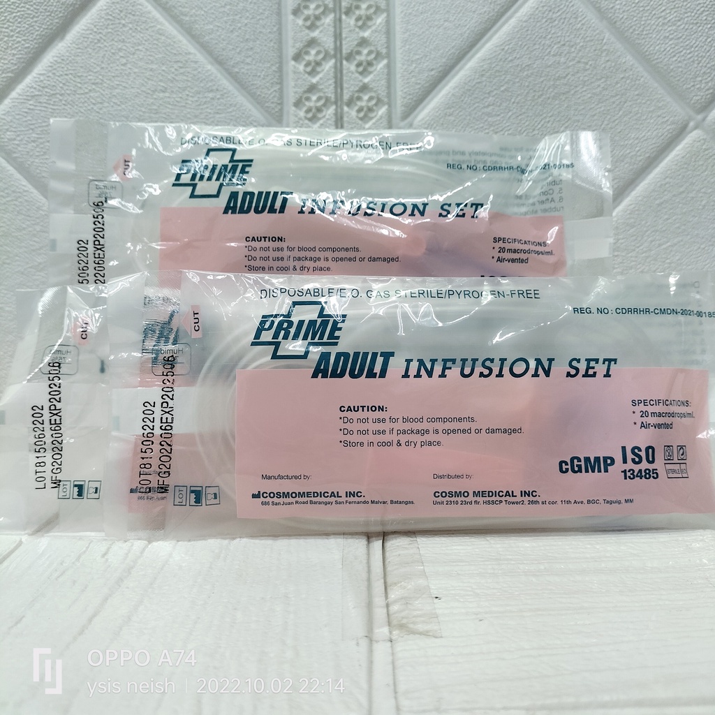 Macroset set - Prime Infusion Set | Shopee Philippines