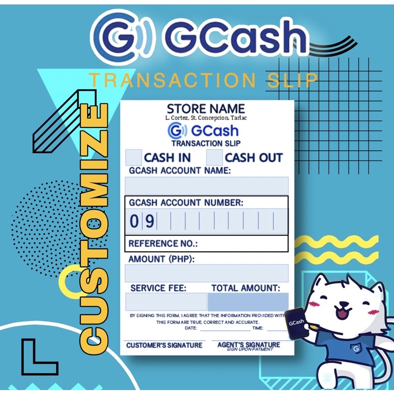 GCASH SLIP CUSTOMIZED | FREE GIFT | Shopee Philippines