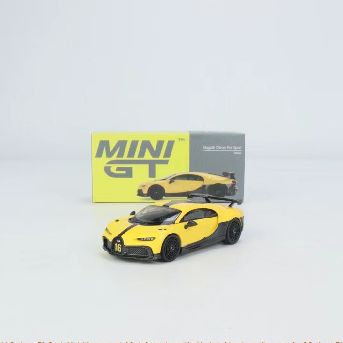 MINI GT Model Car Bugatti Chiron Pur Sport Alloy Die-Cast Running ...