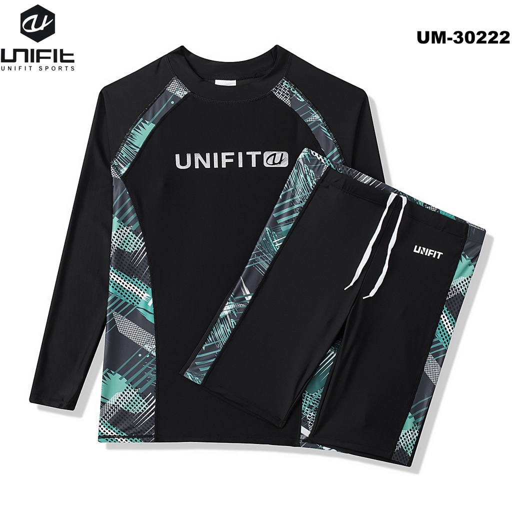 UNIFIT Men's Rash Guard Swimsuit Swimwear Dri-Fit Rush Guard Terno ...